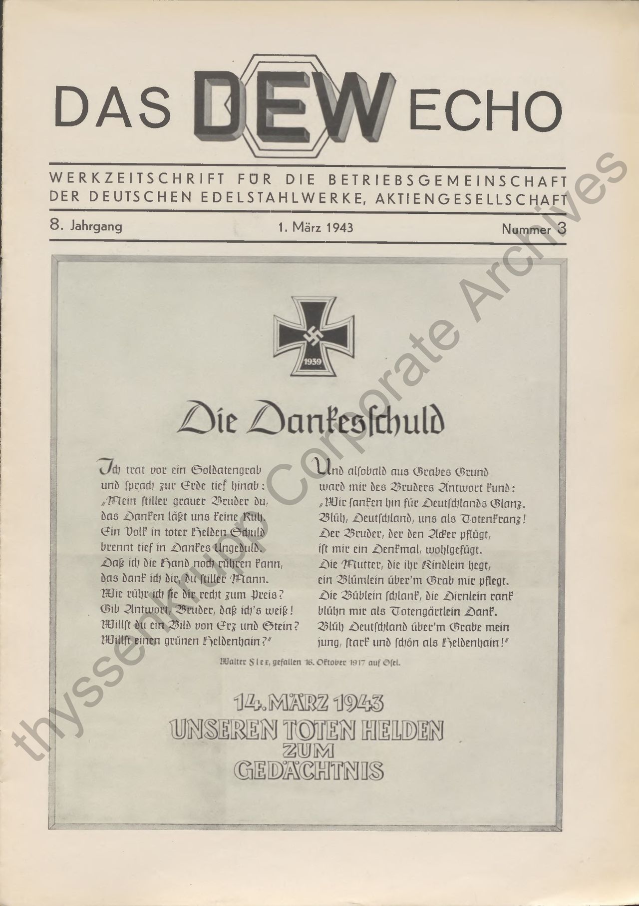 Edelstahl / Das DEW-Echo