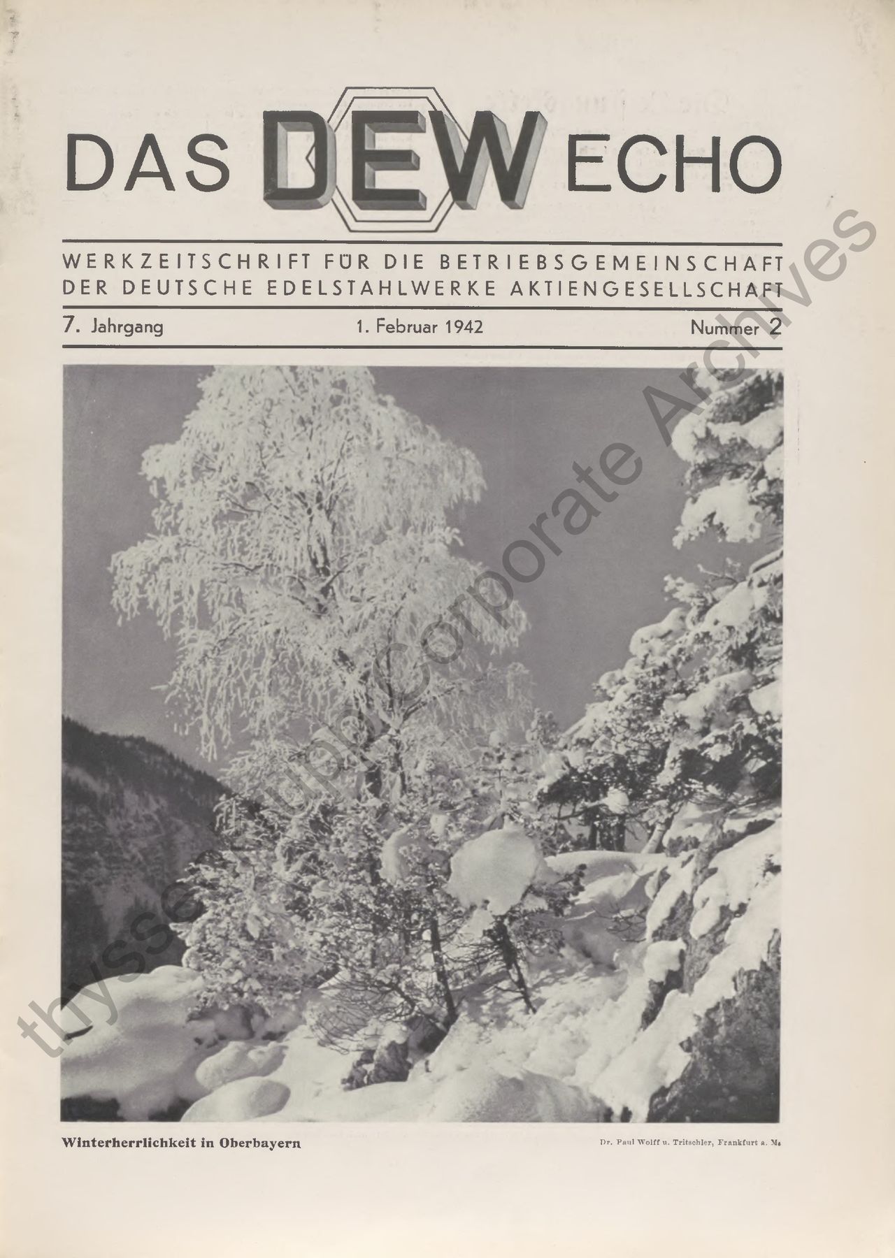 Edelstahl / Das DEW-Echo