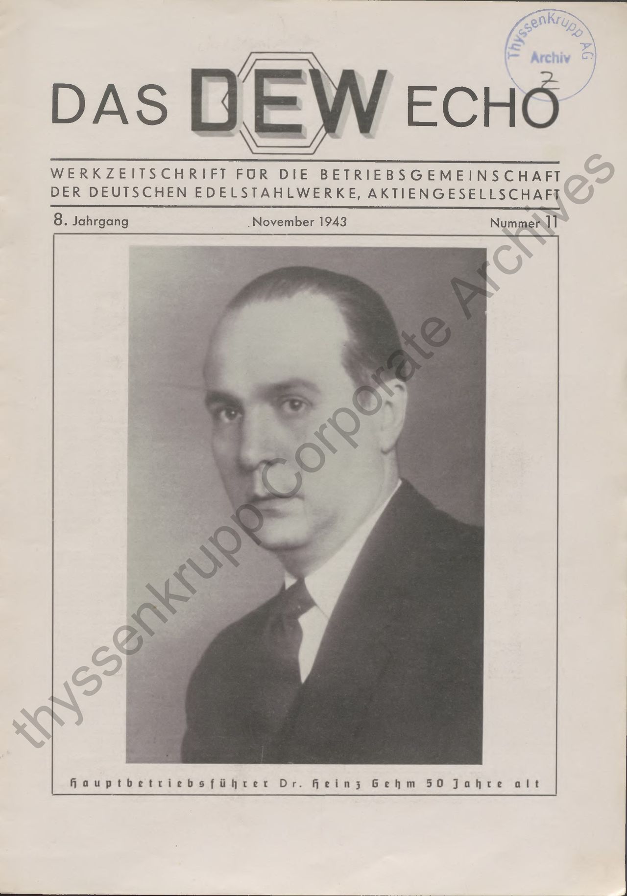 Edelstahl / Das DEW-Echo