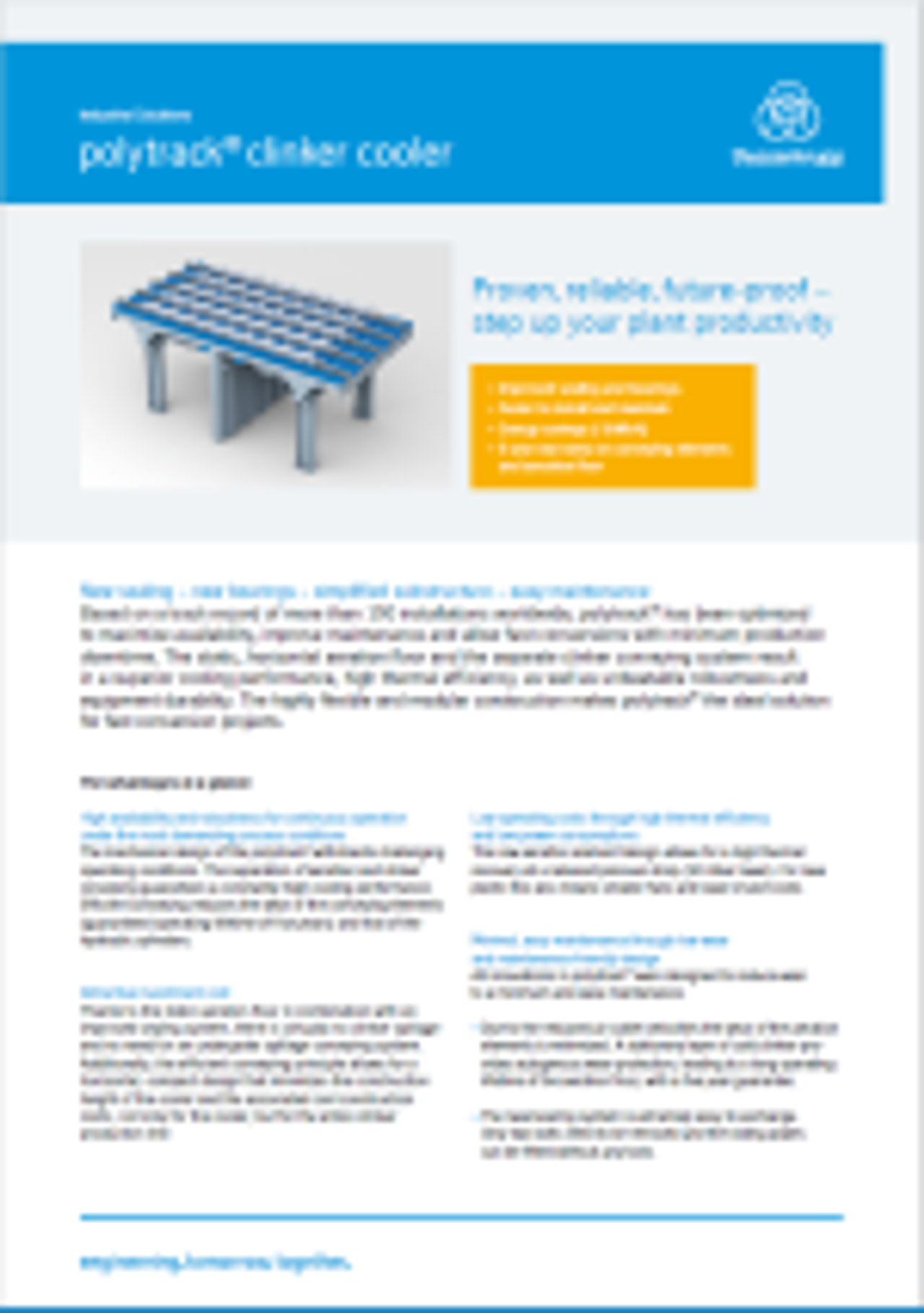 polytrack® cooler | thyssenkrupp Polysius